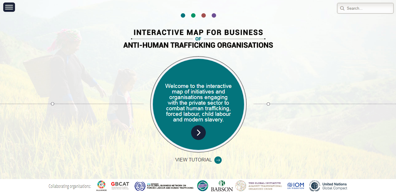 Interactive Map for Business of Anti-Human Trafficking Organisations ...